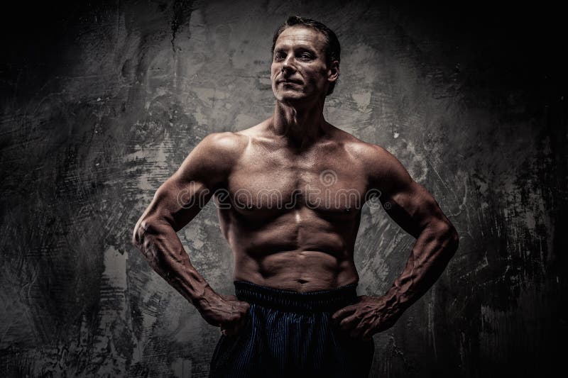 Middle-aged athletic man stock photo. Image of athletic - 49411276