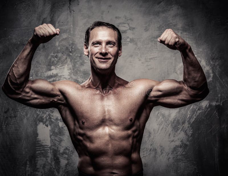 Middle-aged athletic man stock photo. Image of people - 49411280