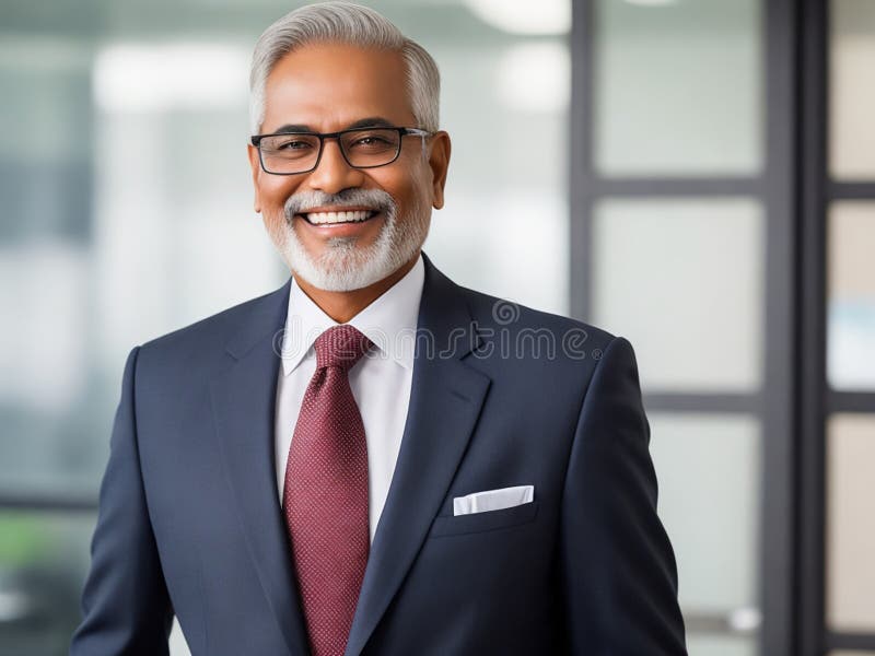 Middle Aged Business Man Ceo Executive Looking Stock Illustration ...