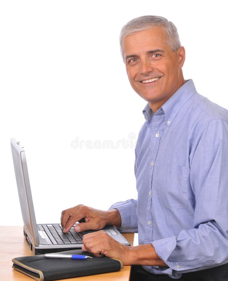 4,366 Computer Middle Aged Man Happy Stock Photos - Free & Royalty-Free ...
