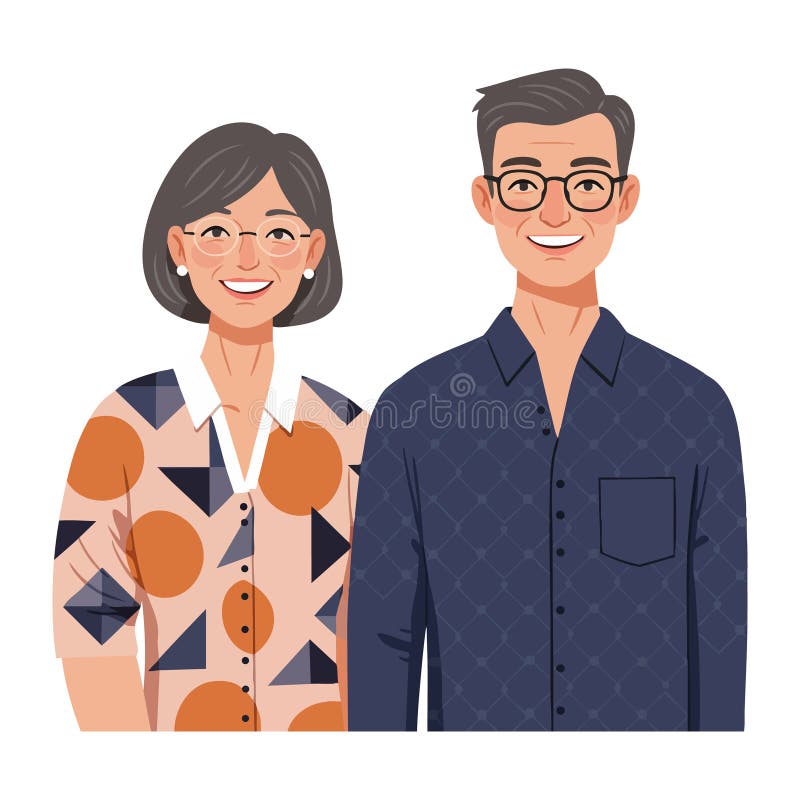 Middle Aged People stock vector. Illustration of diverse - 59751283