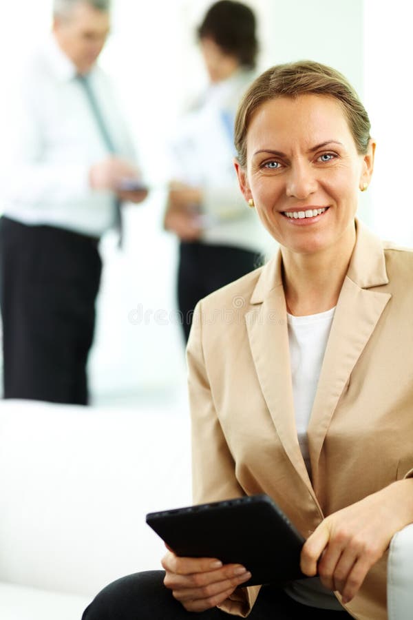 Middle aged leader stock image. Image of emotion, environment - 27379585