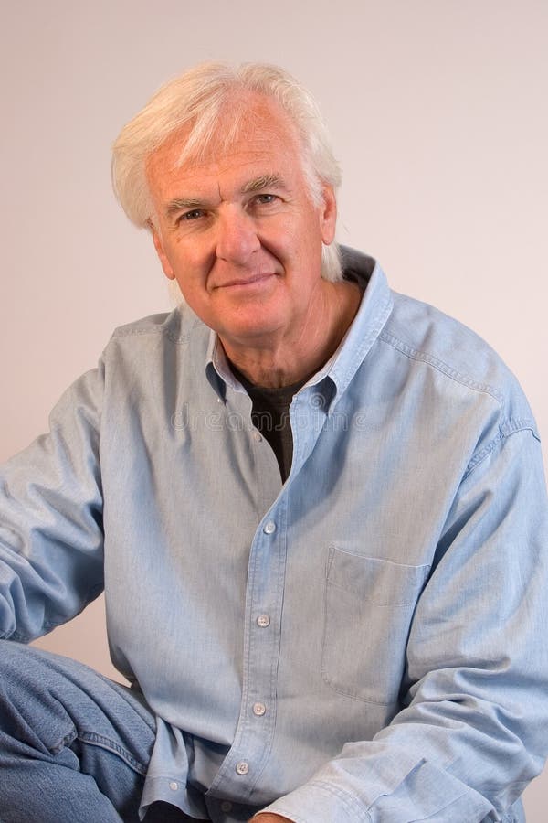 Middle-aged Man stock photo. Image of older, grin, retired - 1369556