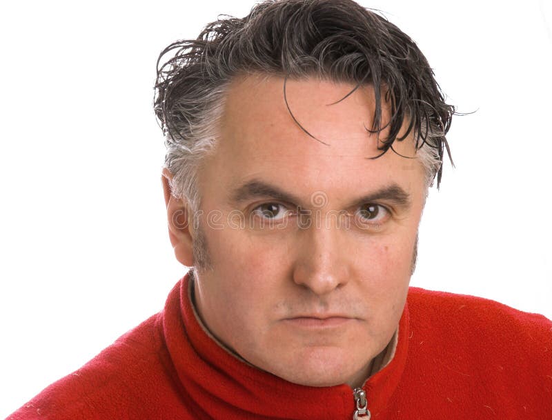 Middle Aged Man stock photo. Image of grey, english, dark - 2195326