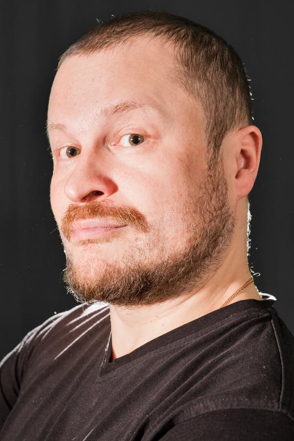 Middle-aged man with beard stock image. Image of adult - 69216815