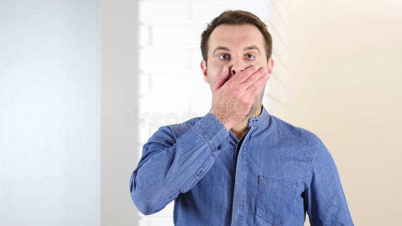 Middle Aged Man in Shock in His Office Stock Image - Image of portrait ...