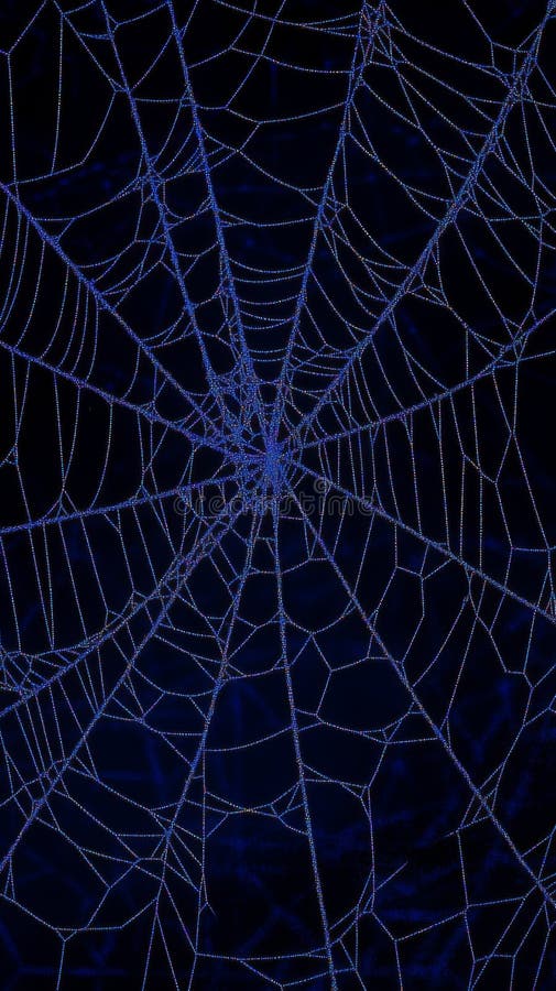 In the Middle of a Blue and Purple Spiderweb is a Star in the Color ...