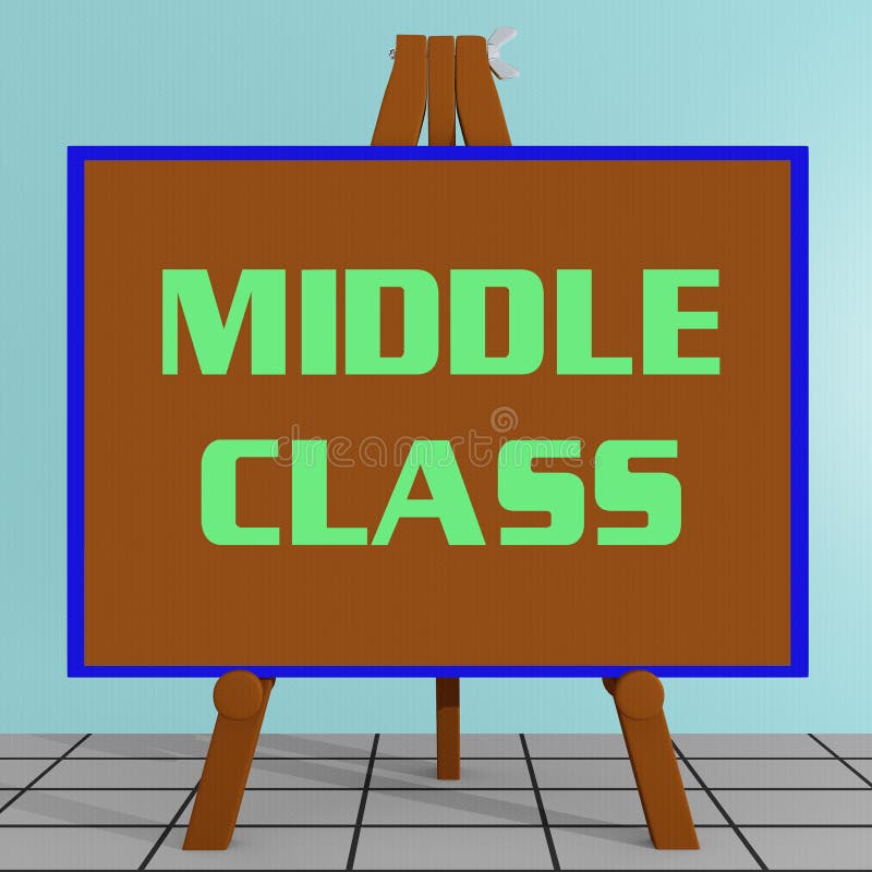 Middle Class rubber stamp stock illustration. Illustration of financial ...