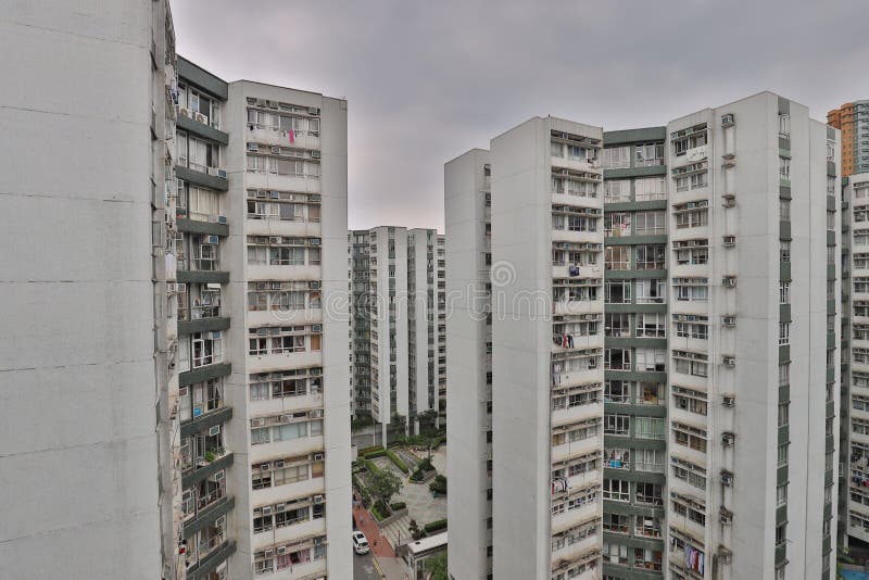 The Middle Class of Hong Kong Building Stock Photo - Image of property ...