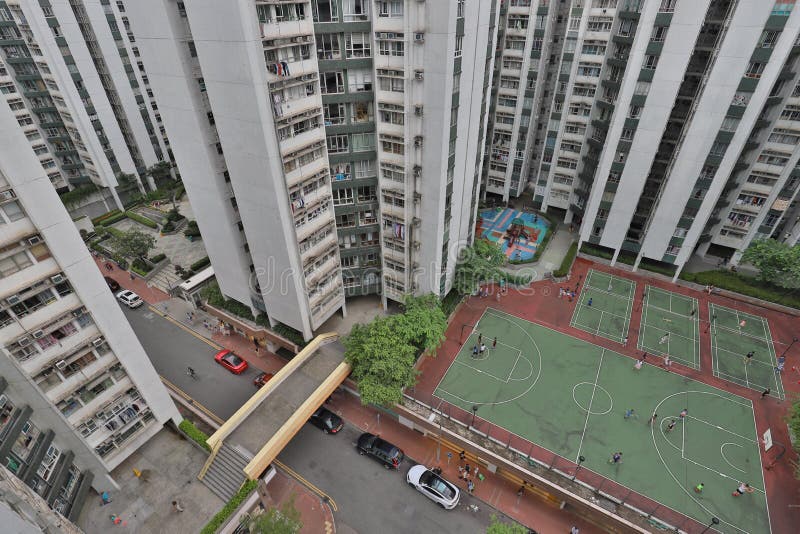 The Middle Class of Hong Kong Building Stock Image - Image of city ...