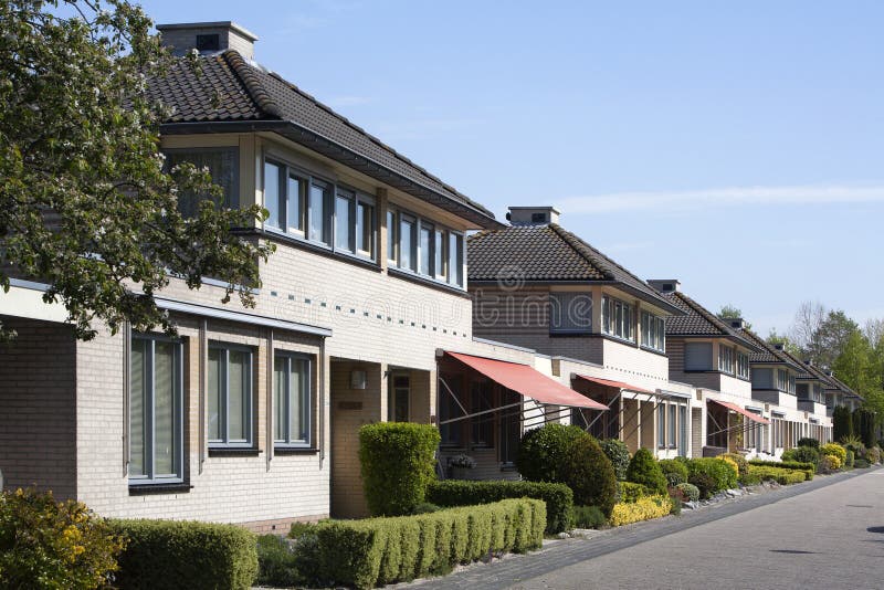 Middle class neighborhood stock image. Image of common - 40046691