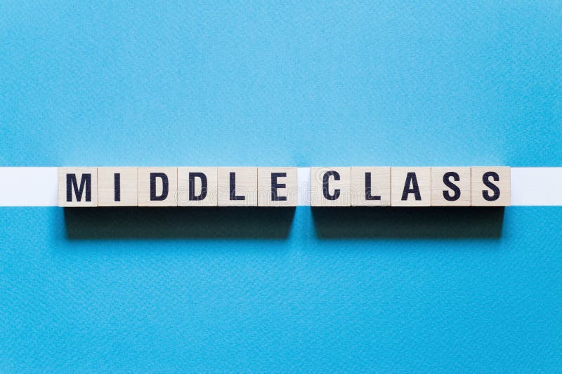 Middle Class Word Concept on Cubes Stock Image - Image of germany ...