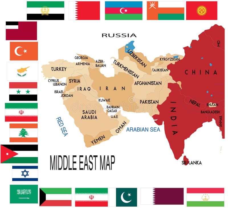 Middle East Map Countries