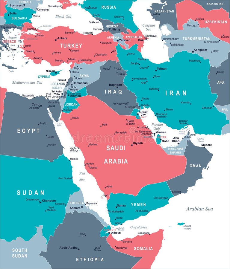 Middle East Map Countries And Capitals 40 Maps That Explain The Middle