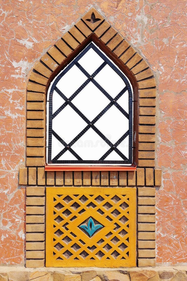 Middle East Window on the Old Facade Stock Photo - Image of decorative ...