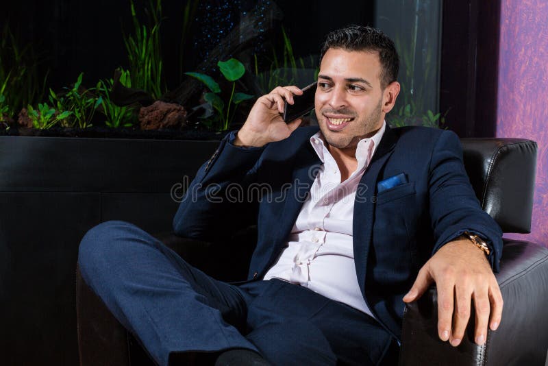 Middle Eastern Businessman in the Office Stock Image - Image of middle ...