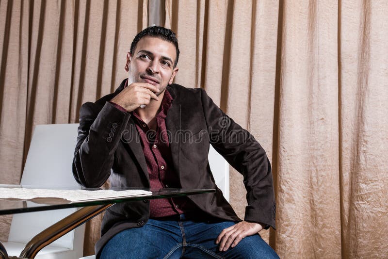 Middle Eastern Businessman in the Office Stock Photo - Image of middle ...