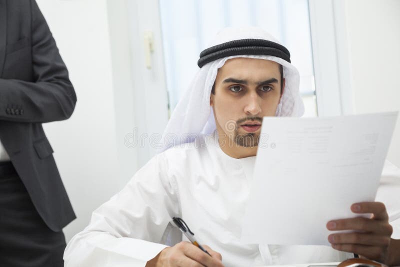 Middle Eastern businessman stock image. Image of confident - 41321759