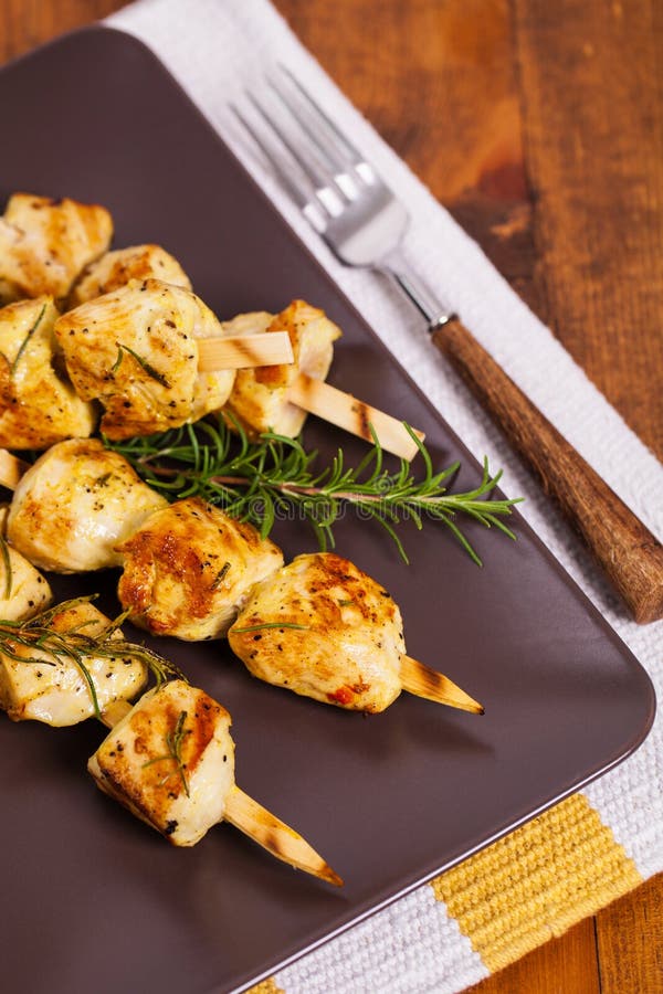 Middle Eastern Chicken Kebabs Stock Image - Image of azerbaijan ...