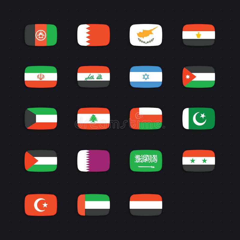 Flags of Asia stock vector. Illustration of bangladesh - 27668979