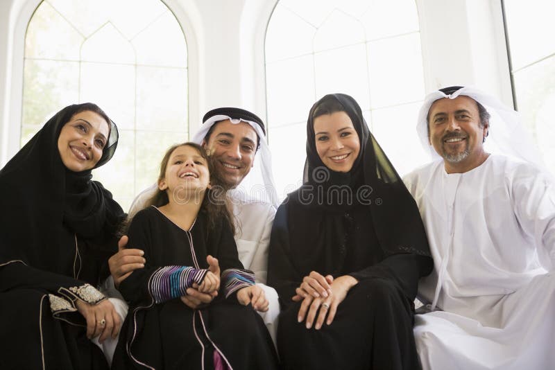 A Middle Eastern family stock photo. Image of mother, family - 6079266