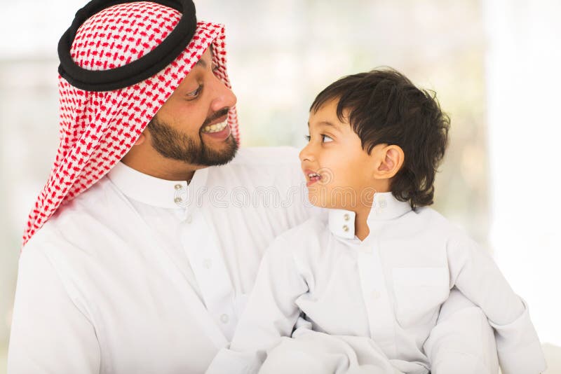 Middle eastern father son stock image. Image of muslim - 56832731