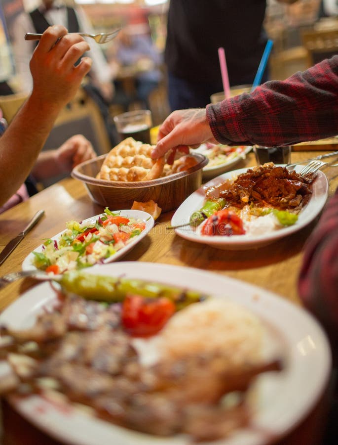 Middle Eastern Iftar Dinner Stock Image - Image of arabian, meal: 116528033