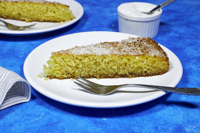 Middle Eastern Semolina Cake Basbousa , Namoora, Hareesa with Coconut ...