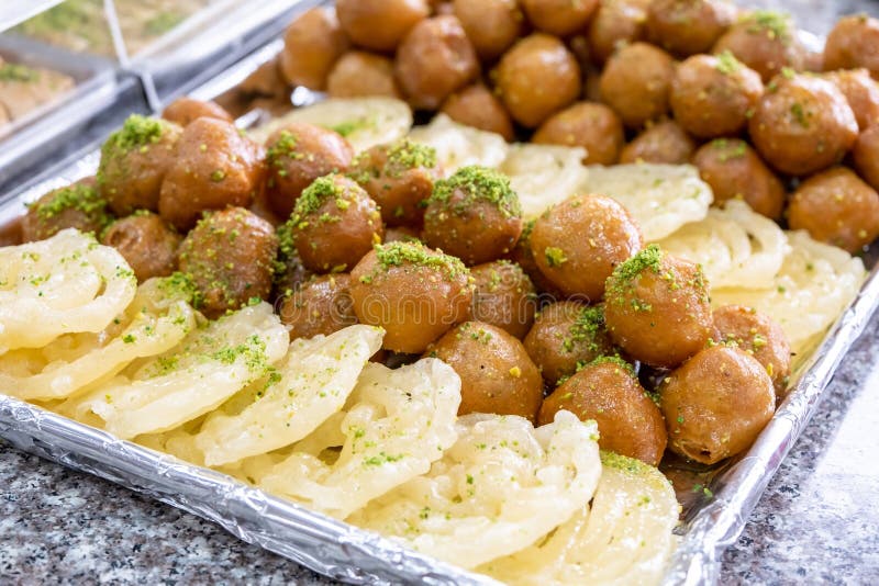 Middle Eastern Sweet Pastries Stock Image - Image of baklawa, food ...