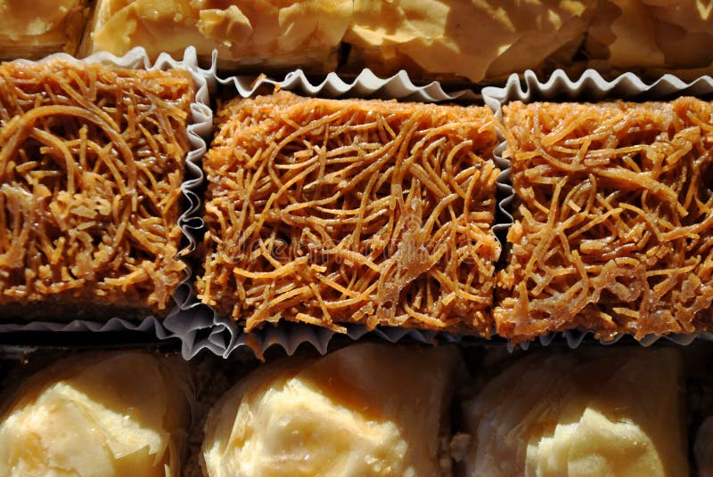 Middle Eastern Sweets stock image. Image of wheat, shredded - 22587073