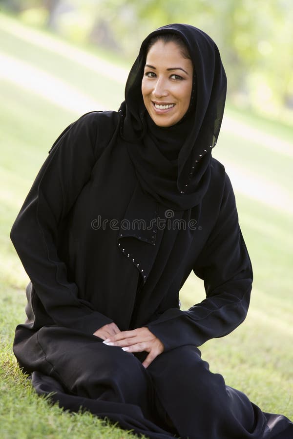 Portrait Middle Eastern Young Woman Stock Photo - Image of eastern ...