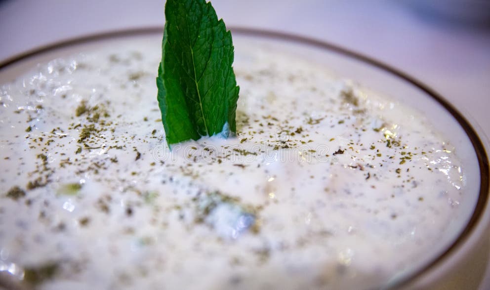 Middle Eastern Yogurt Sauce Stock Photo - Image of sauce, dish: 274527144