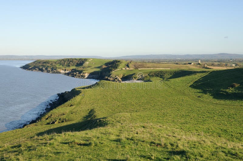 Middle Hope stock image. Image of water, somerset, england - 28283399