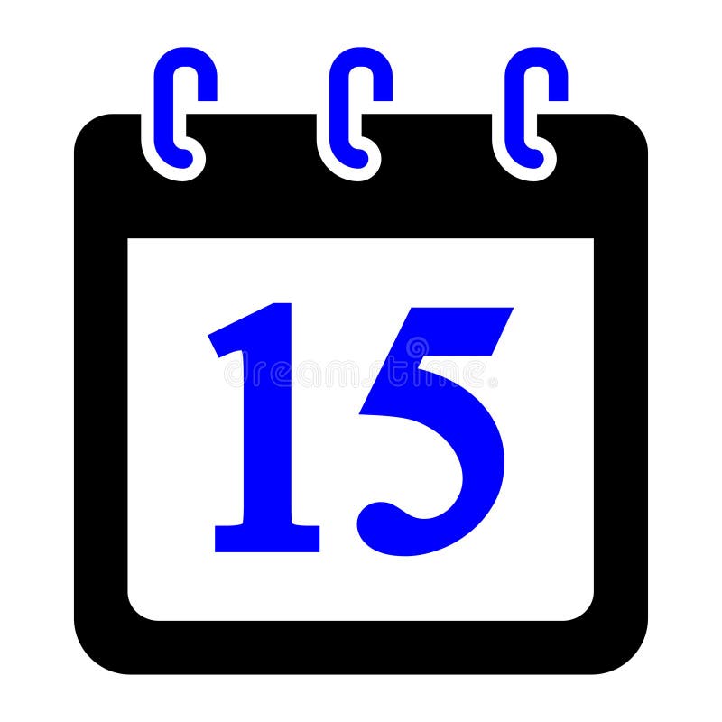 Middle of Month Icon stock vector. Illustration of vector - 279109431