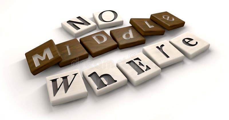 Middle of Nowhere - Angled stock illustration. Illustration of letters ...