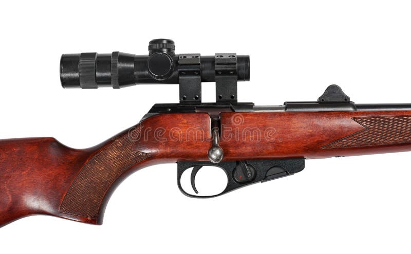 Middle Part of a Hunting Small-bore Rifle Stock Image - Image of ...