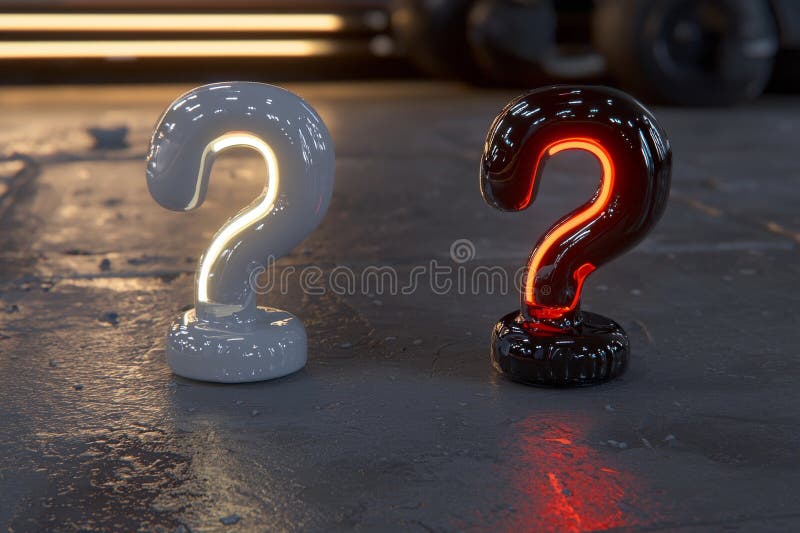In the Middle of a Row of Black Question Marks is a Red Question Mark ...