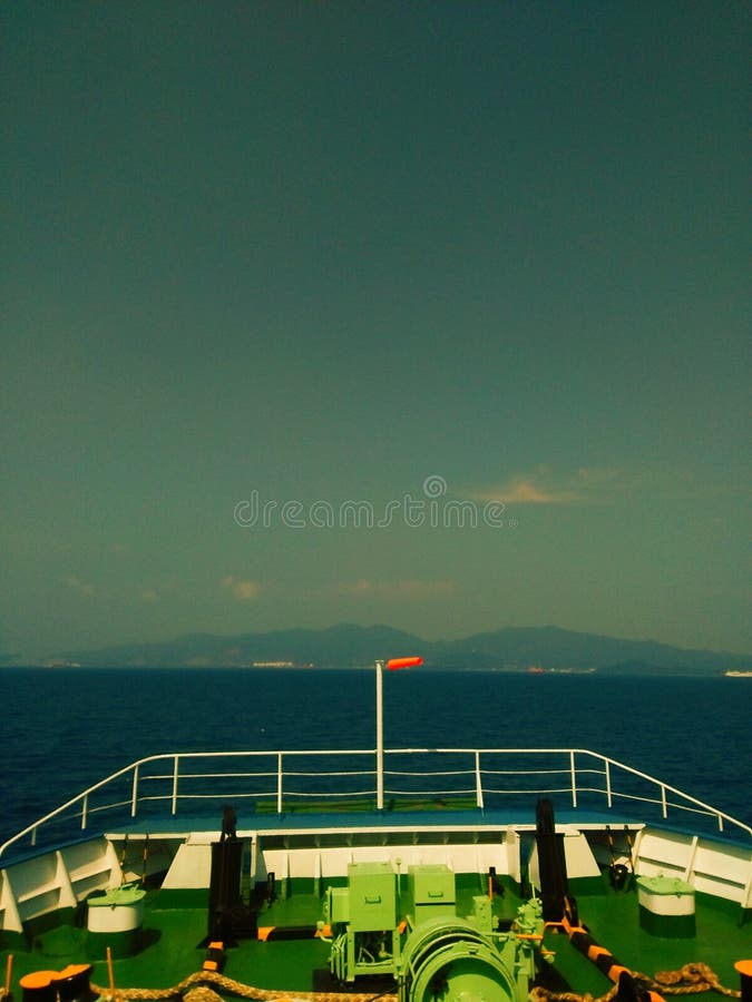 The Sunda Strait by in Sumatera and Java Indonesia Stock Photo - Image ...