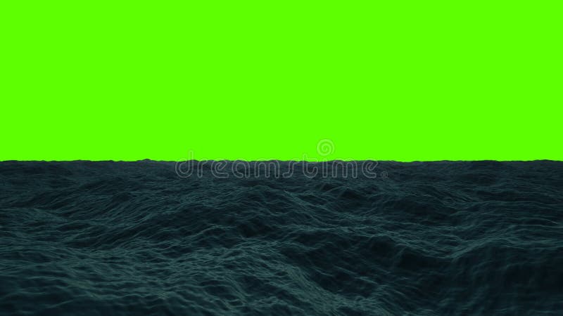 Winter Ocean Waves on a Green Screen Stock Video - Video of river ...