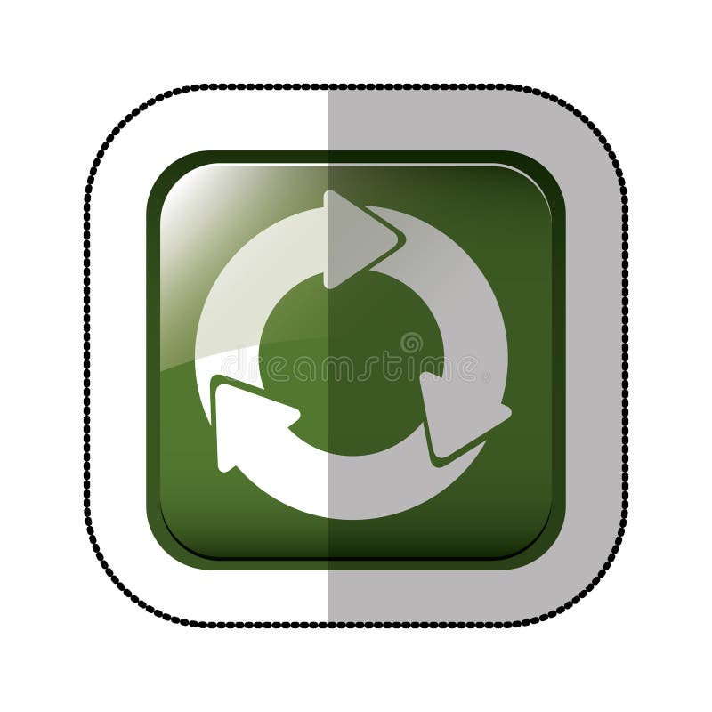 Green Circular Recycling Symbol Shape with Arrows Stock Illustration ... Green Circular Recycling Symbol Shape with Arrows Stock Illustration ...
