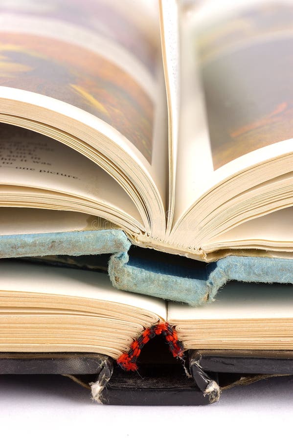 Middle of two open books stock photo. Image of library - 7773560