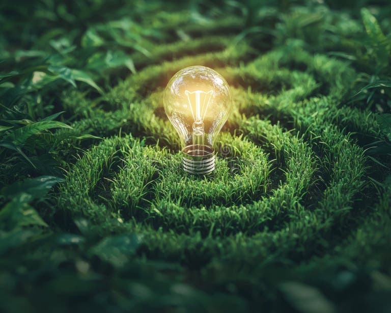 In the Middle of a Winding Green Maze, a Bright Lightbulb Shines ...