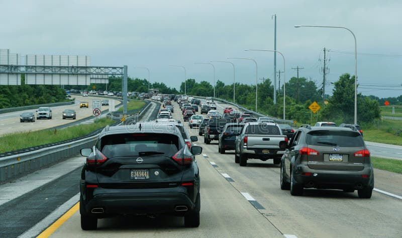 Middletown, Delaware, U.S - May 27, 2024 - the Heavy View of Traffic on ...