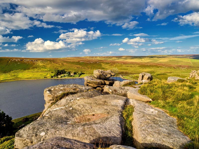 Widdop Reservoir and Moorland Stock Image - Image of landscape ...