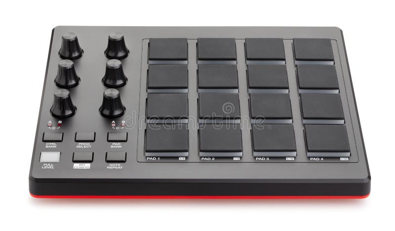 Midi pad controller stock image. Image of equipment - 236957711