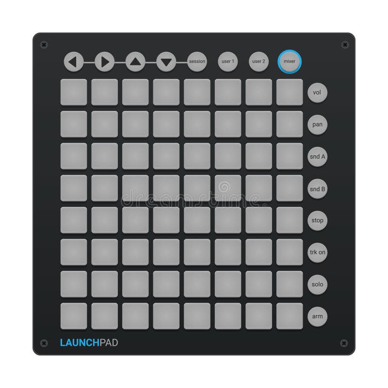 Midi Pad Controller. Vector Illustration Decorative Background Design ...