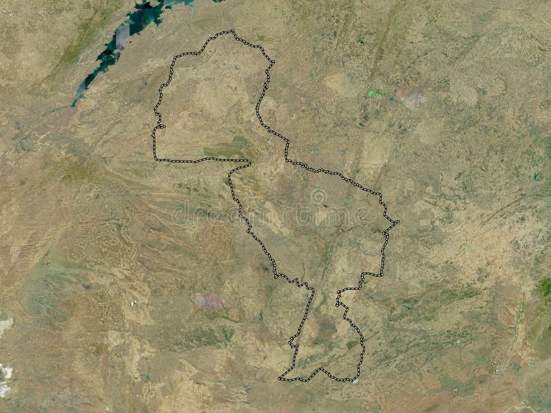 Midlands, Zimbabwe. High-res Satellite. No Legend Stock Illustration ...
