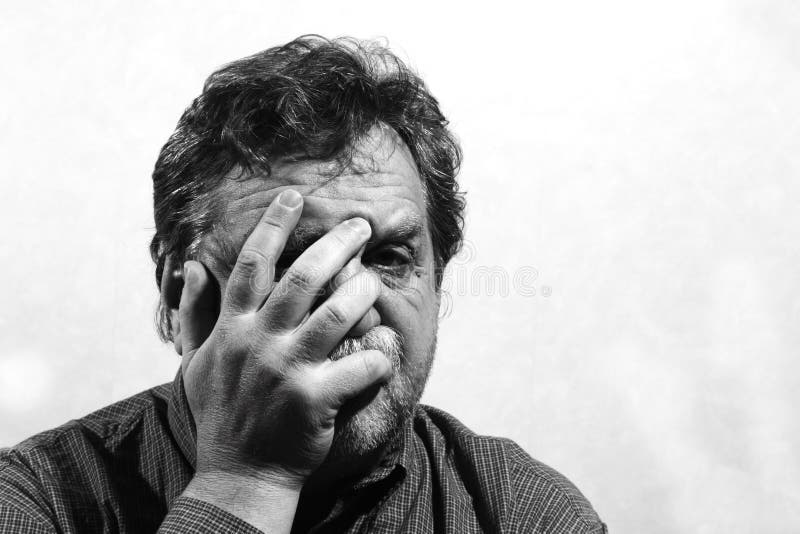 Midle-aged man stock photo. Image of grey, casual, shoulders - 28395878