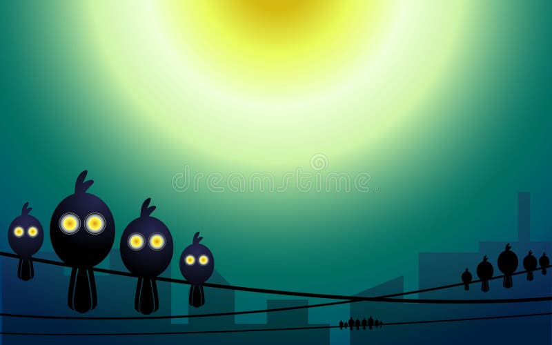 Midnight stock vector. Illustration of goodnight, cartoon - 60233720