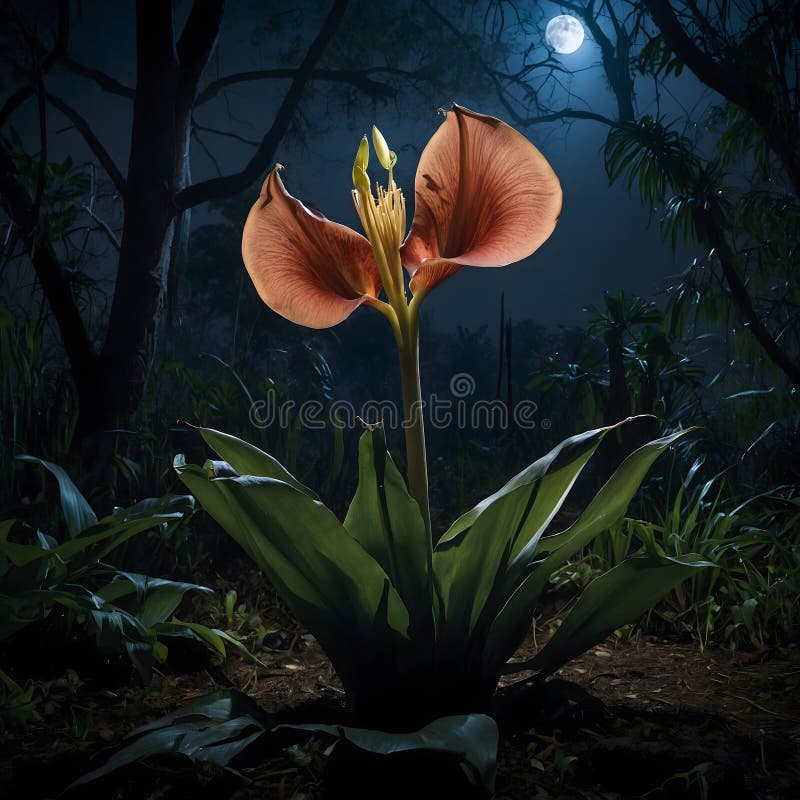 Midnight Blooms: the Stinking Corpse Lily and Its Evening Guests Stock ...